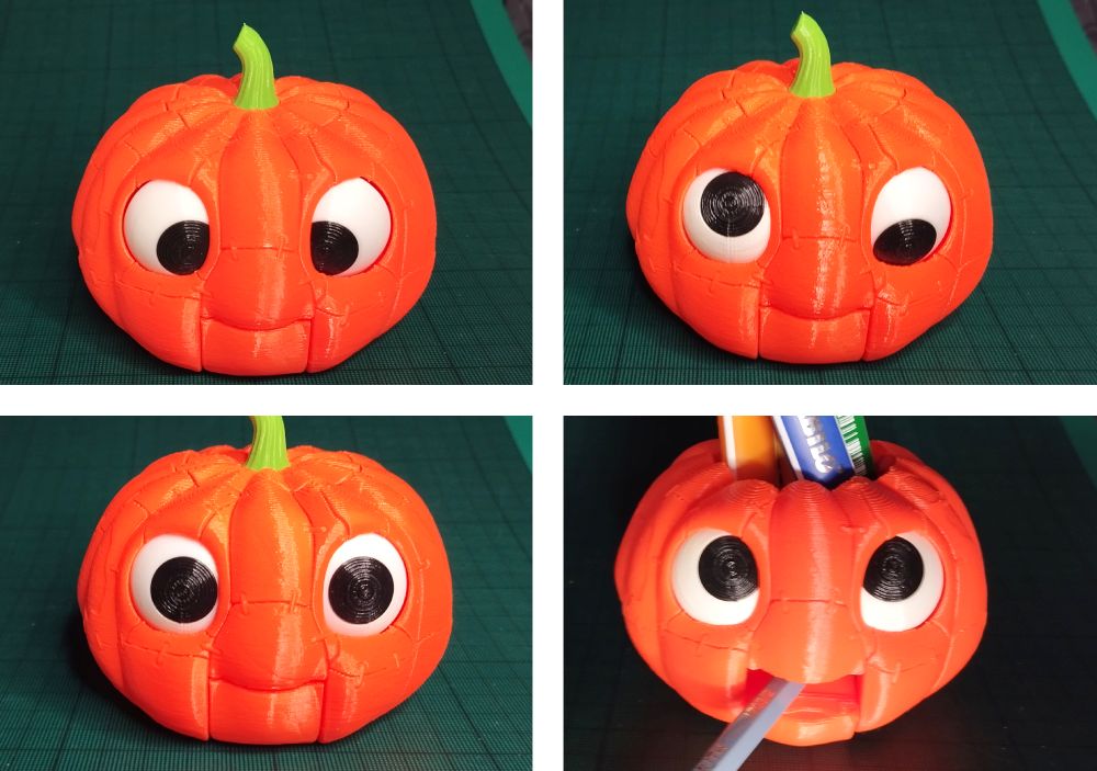 Spooky Cute Pumpkin (Movable Parts) by Joe Paradise | Download free STL ...