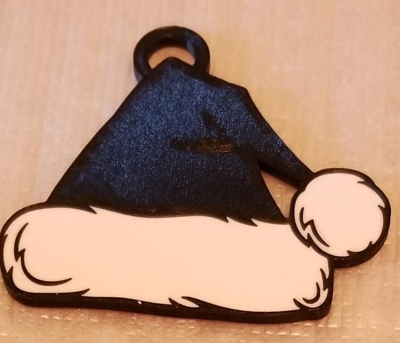 Santa hat ornament (Multi-colored) by Genefletch | Download free STL ...