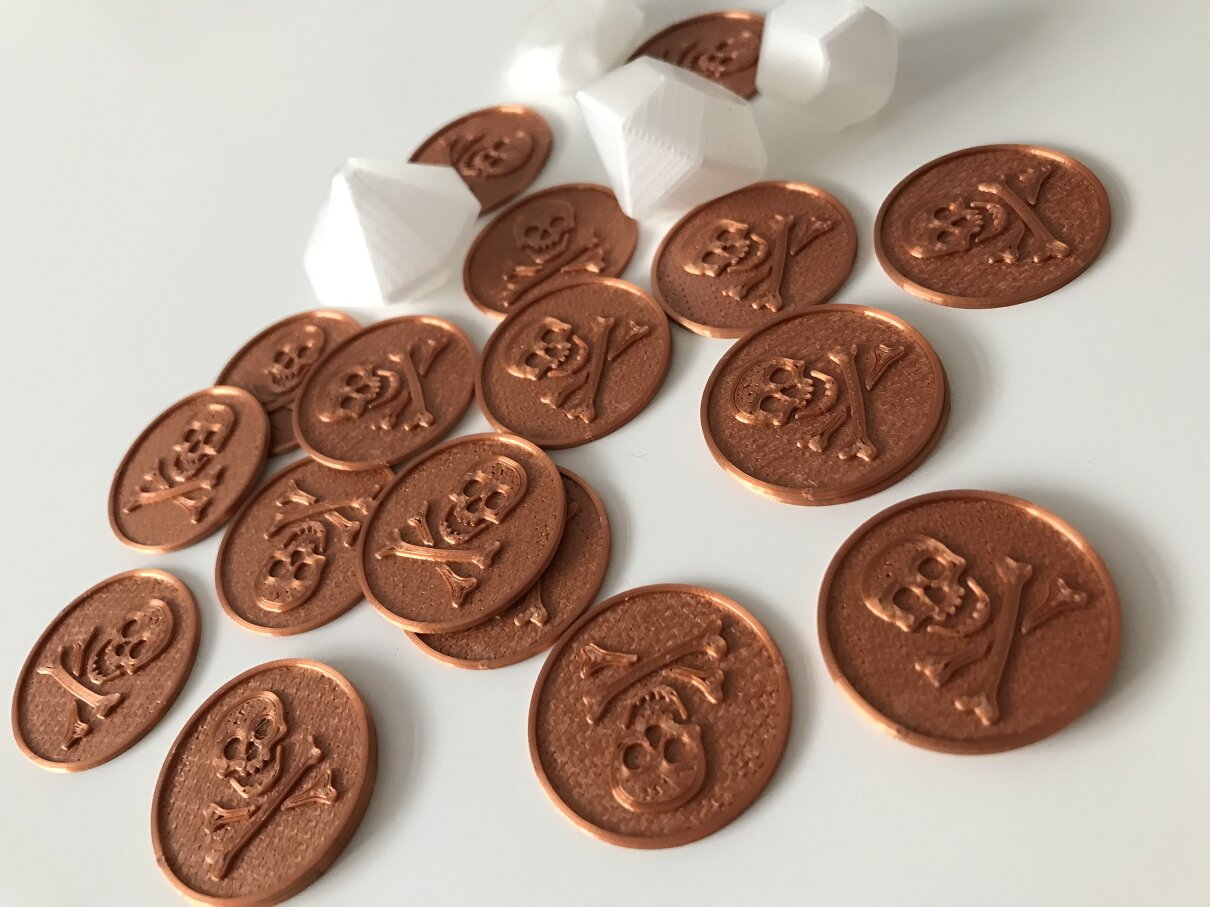 Skull Coin (Pirate) by timqui | Download free STL model | Printables.com