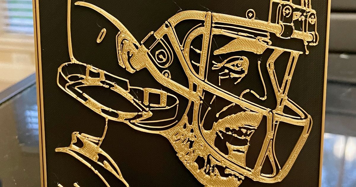 Aaron Rodgers Line Art by James Evans the mnmlMaker | Download free STL ...