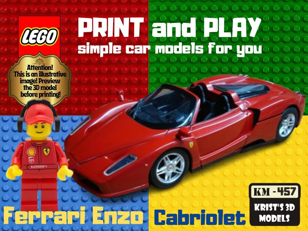 LEGO FERRARI ENZO by Mgr. Pavel Krist | Download free STL model ...