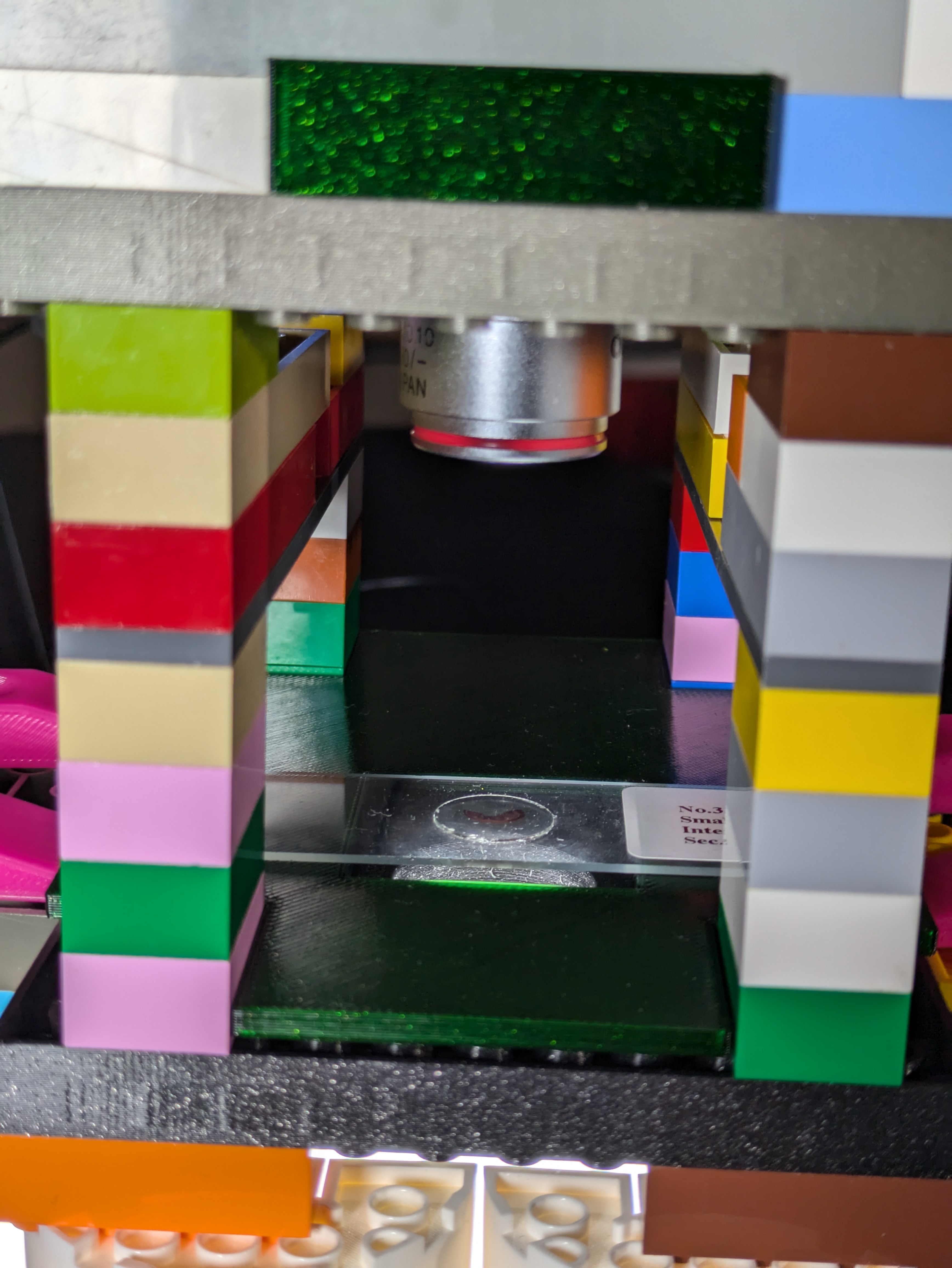 BrickScope - Lego compatible working microscope and optics learning kit ...