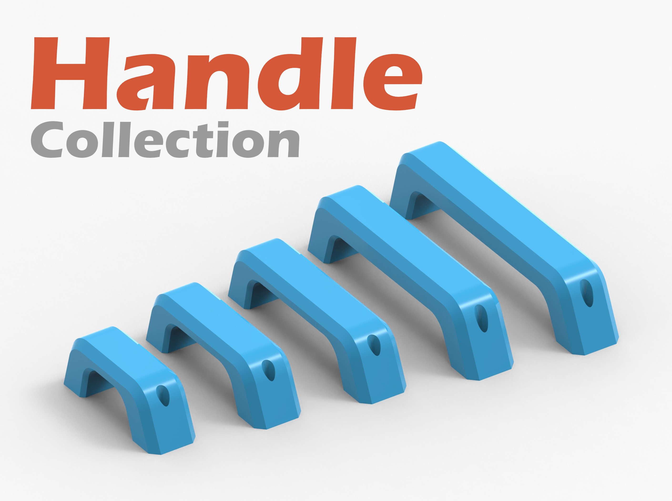 M5 Handle Collection - 5 Variations by VC Design | Download free STL ...