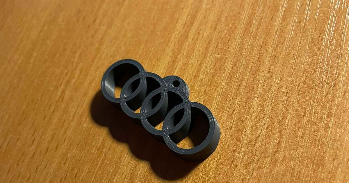 Audi keychain by Kasparas Slk | Download free STL model | Printables.com