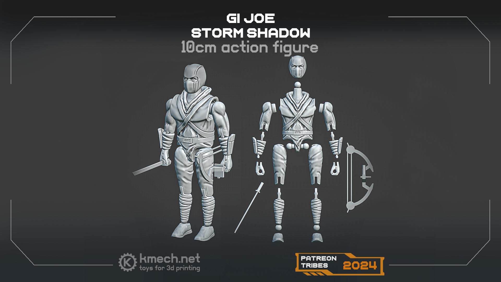 GI JOE Storm Shadow by Kmech Toys | Download free STL model ...