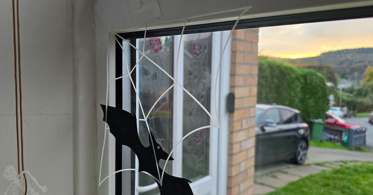 EASY PRINT HALLOWEEN WINDOW SPIDER WEB by Dan | Download free STL model ...