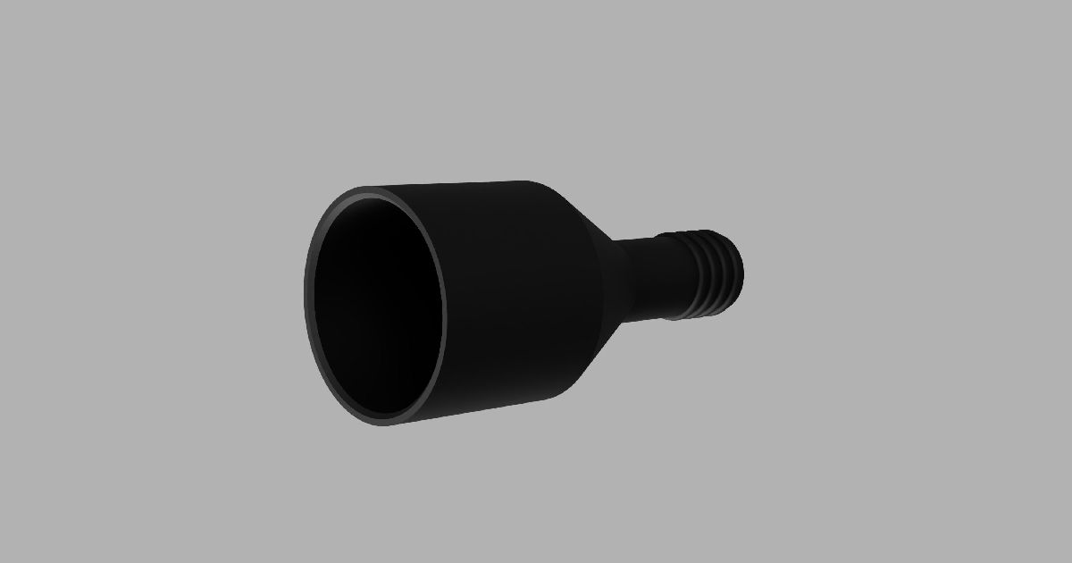 Bell Reducer Coupling (1 1/2" to 3/4 " Hose) by JessR | Download free ...