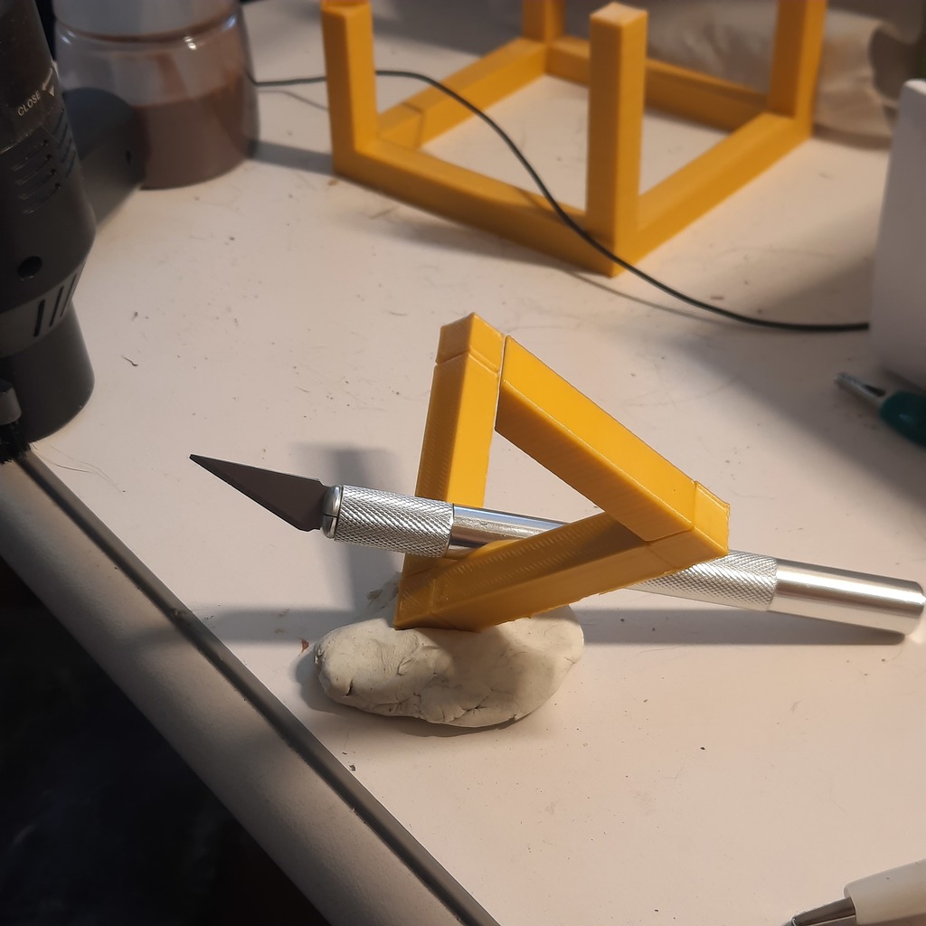 Impossible Penrose Triangle illusion by implaxis | Download free STL ...