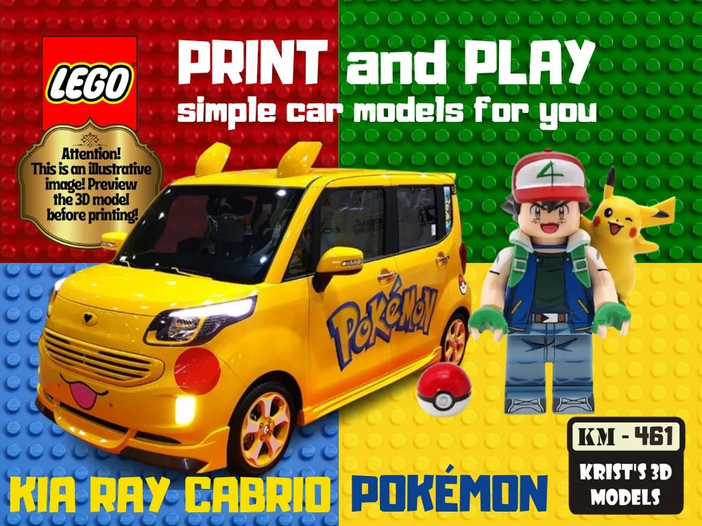 LEGO KIA RAY POKÉMON CABRIOLET by Mgr. Pavel Krist | Download free STL ...