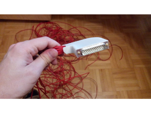 D-Sub 25 pin to cable chain adapter by Christian | Download free STL ...