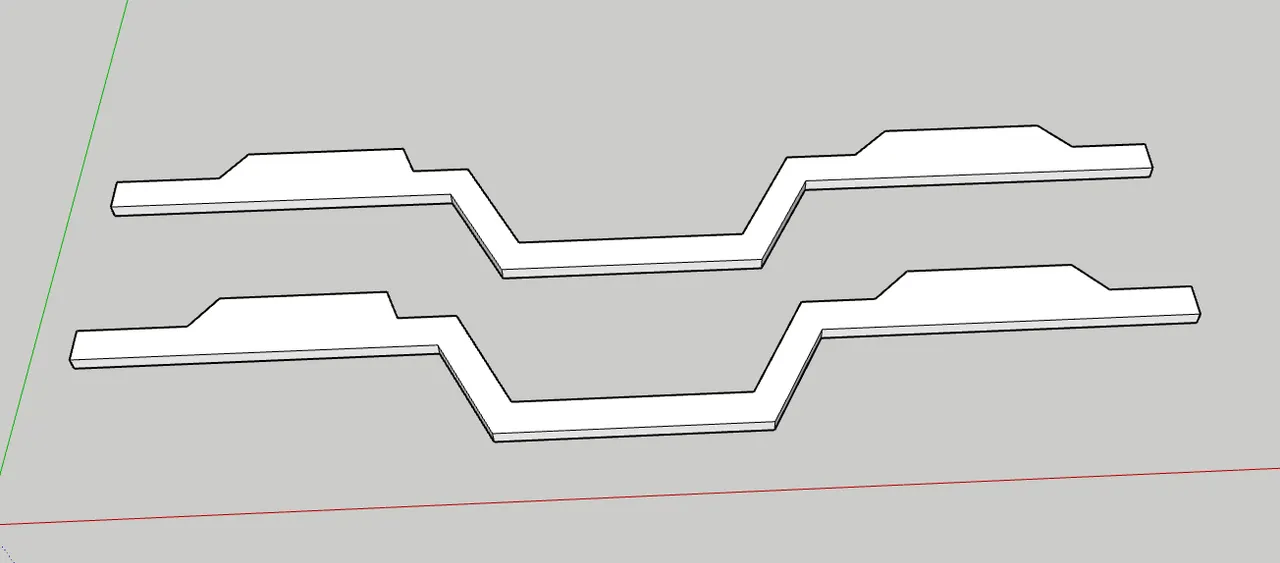 scx24 deadbolt LCG frame rails by MRC (Micro, Revolution, Customs ...