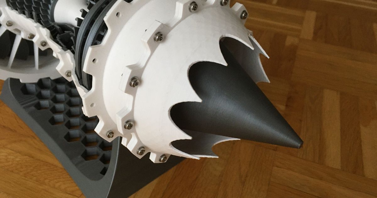 Chevron Nozzle for Jet Engine by Tom | Download free STL model ...