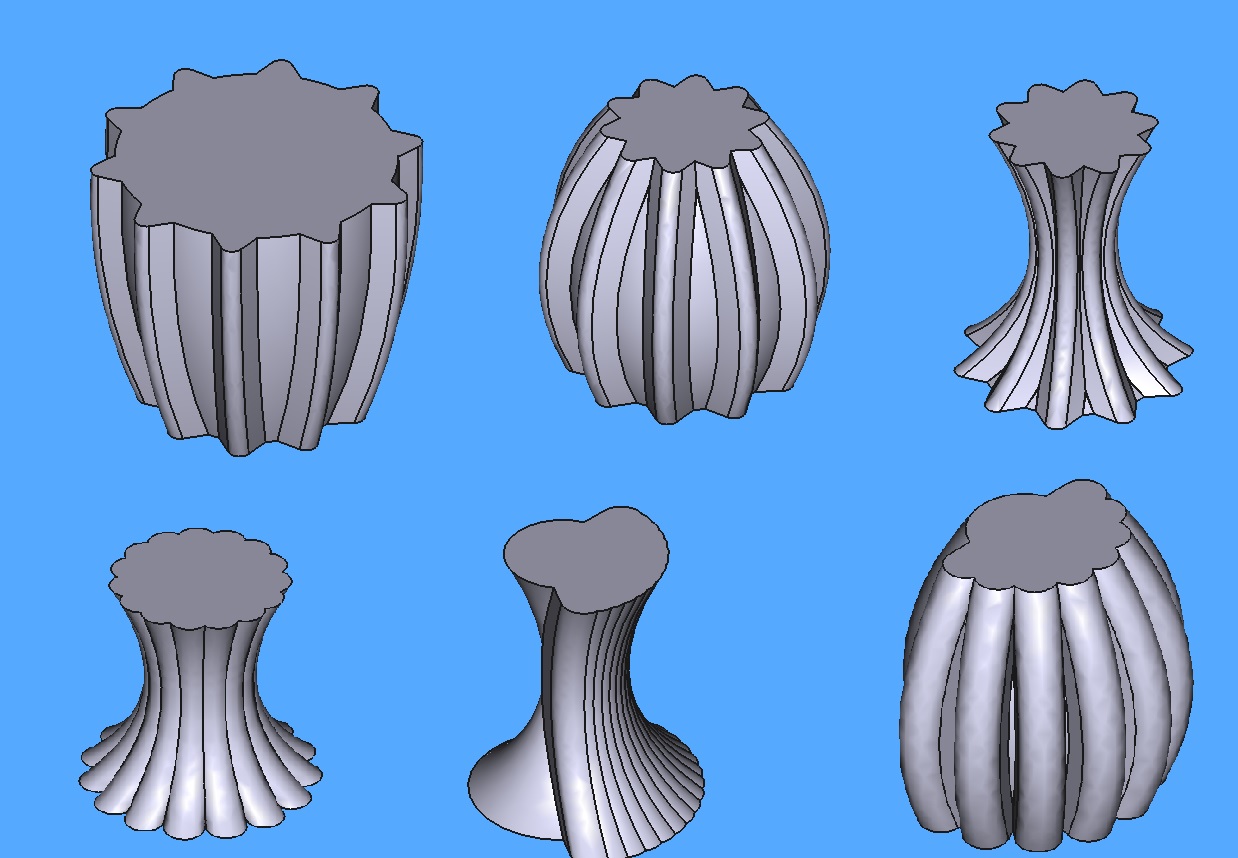 Parametric Vase Freecad (VarSet) von MekDrafter | Kostenloses STL-Modell herunterladen ...