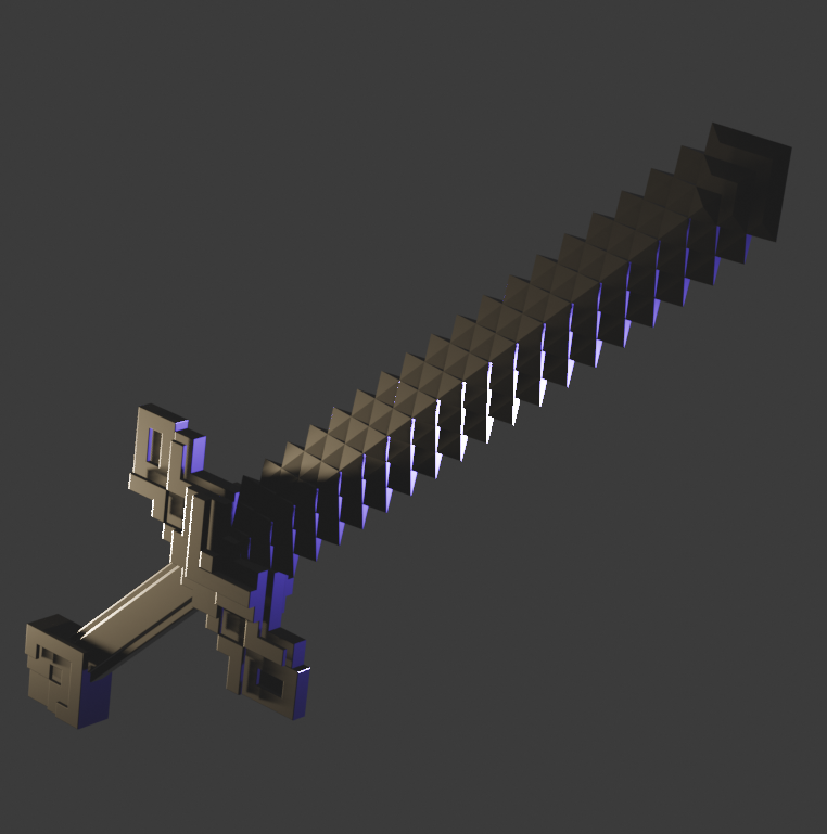 Minecraft Sword (From the movie) by T 3D | Download free STL model ...