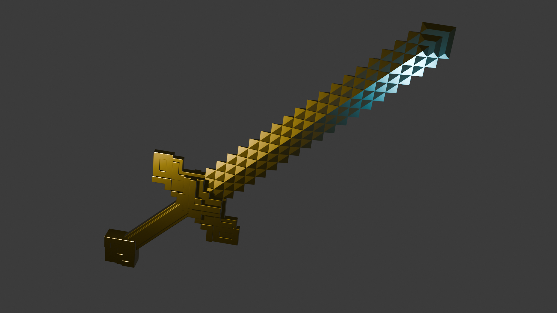 Minecraft Swords 1920x1080 Diamond Sword Minecraft 3d Model