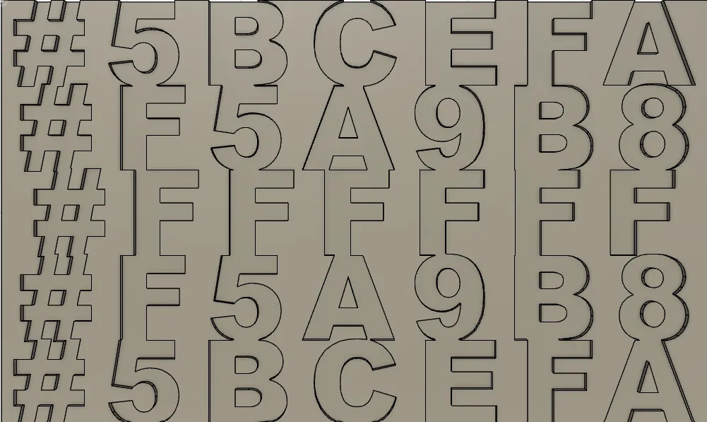 Hex code trans flag by TheCrabMessiah | Download free STL model ...