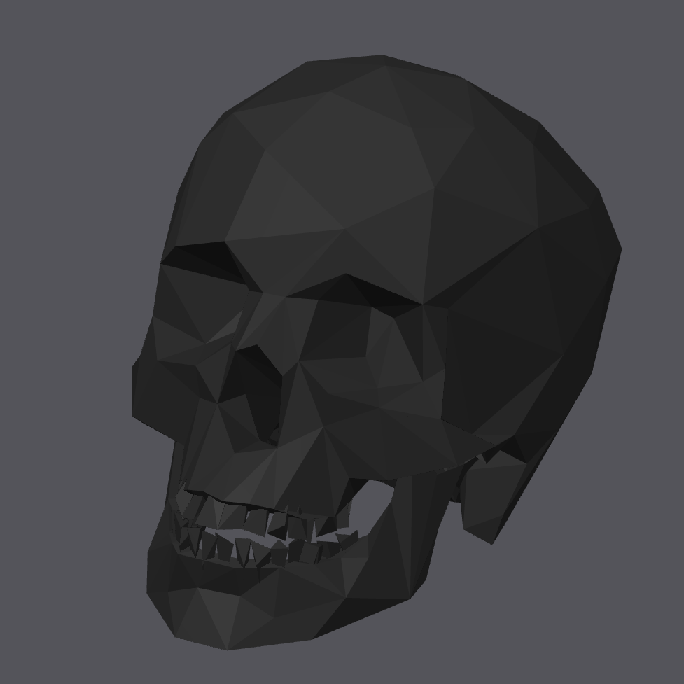 Low Poly Skull by Arichikutomo | Download free STL model | Printables.com