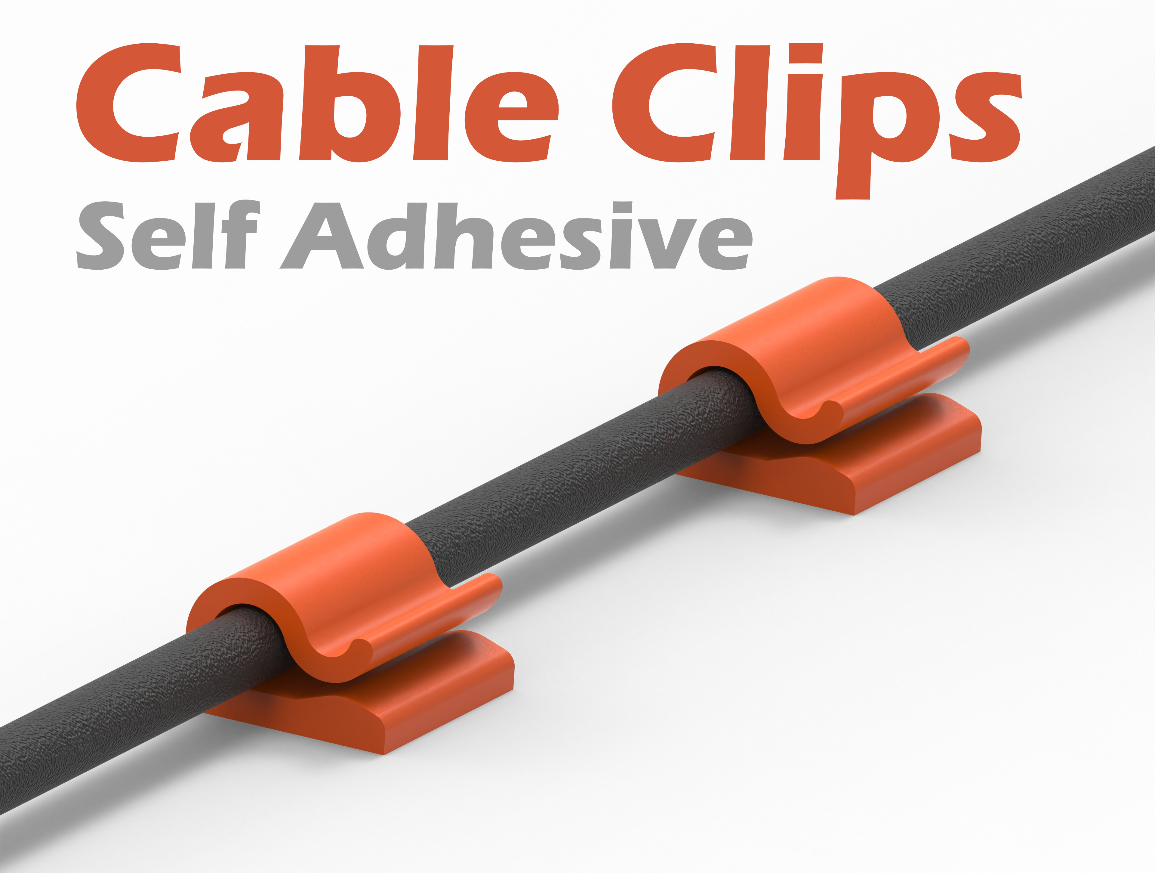 Cable Clips Collection - Self Adhesive - 4 Variations ( Parametric ) by ...