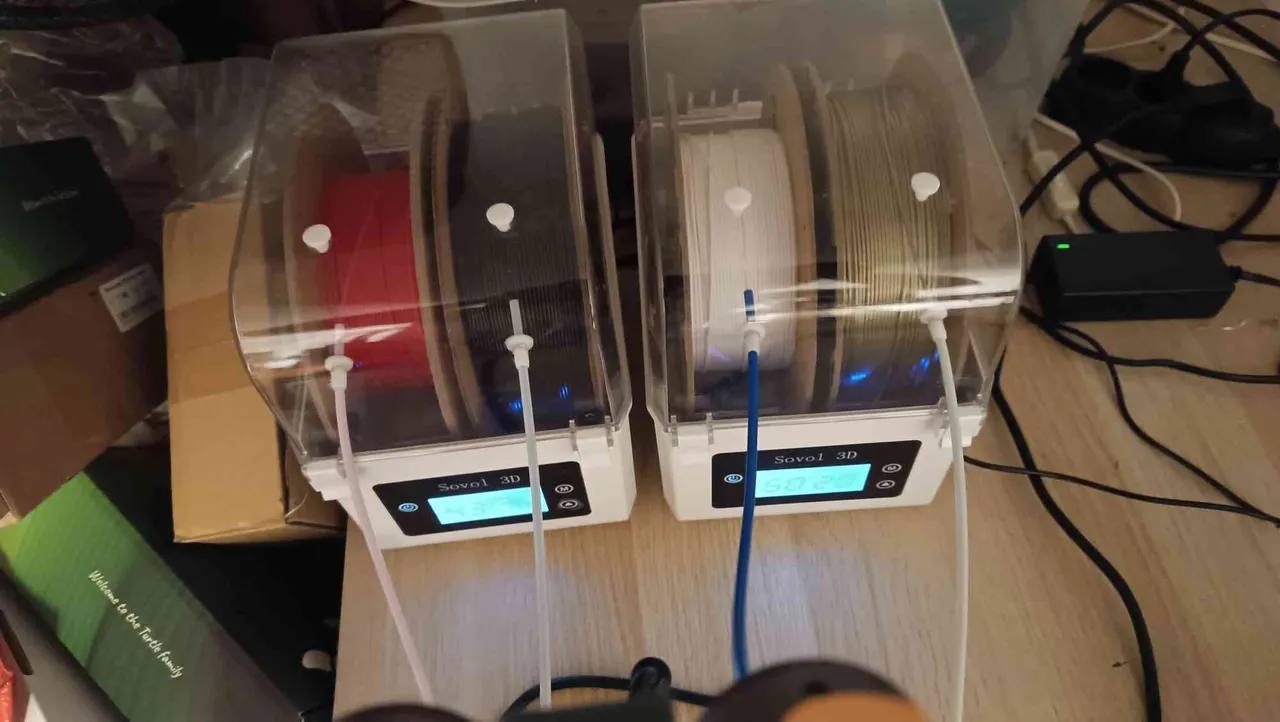 Sovol Filament drying box plug and PTFE tube connector (TPU) by Wendy ...