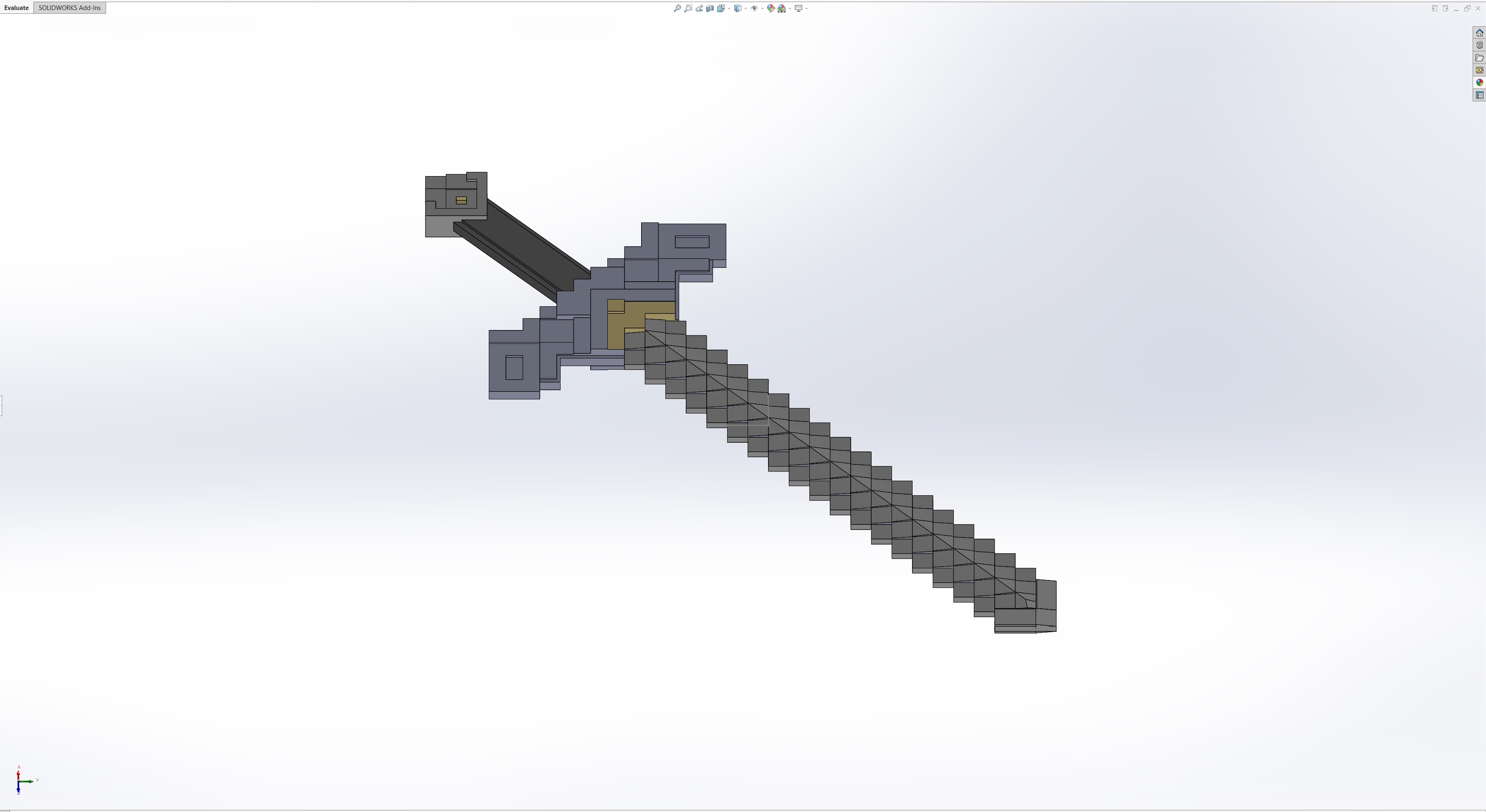 Minecraft sword (1:1 replica from the movie) by Tech Solutions 3D ...