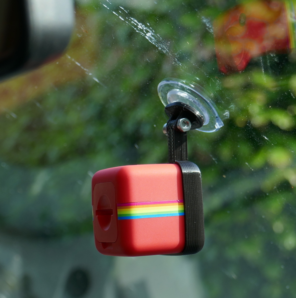 Polaroid Cube Windscreen Mount by bb_prints | Download free STL model ...