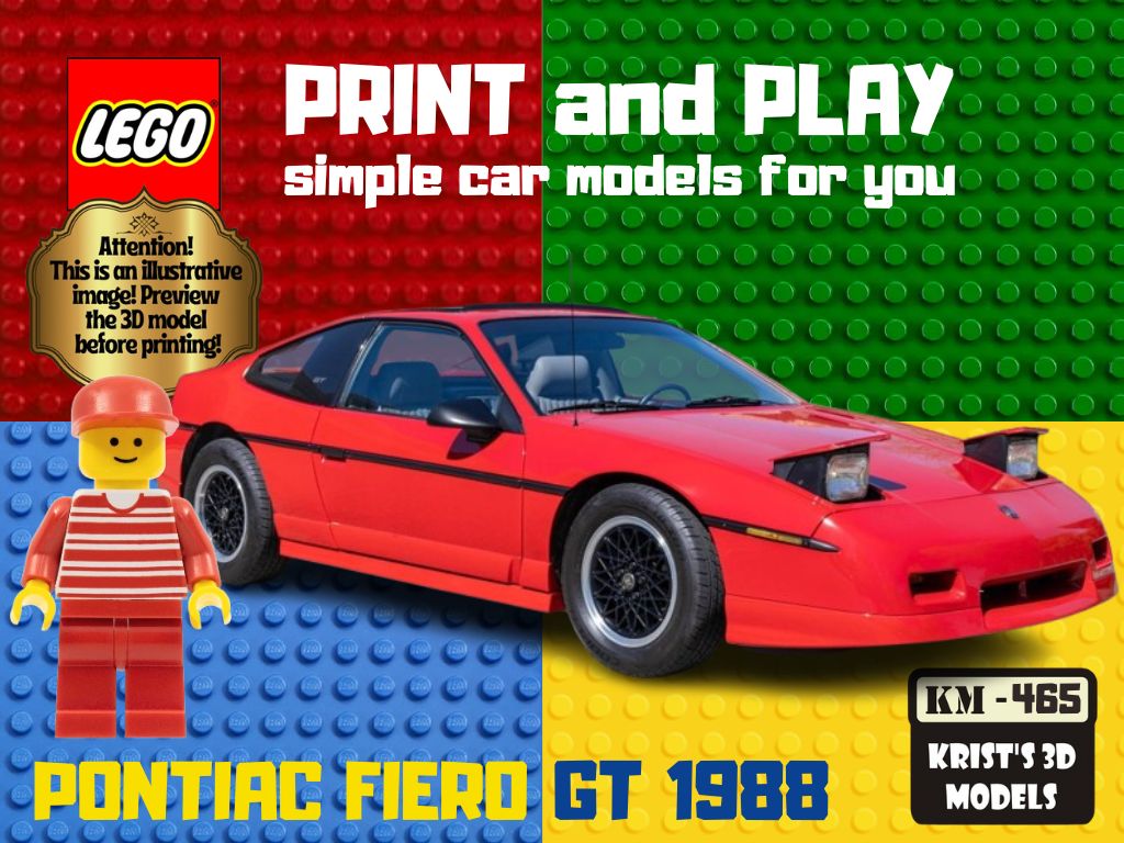LEGO Pontiac Fiero GT 1988 by Mgr. Pavel Krist | Download free STL ...