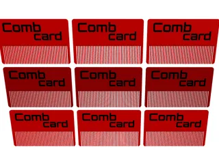 comb card by MSBstudios | Download free STL model | Printables.com