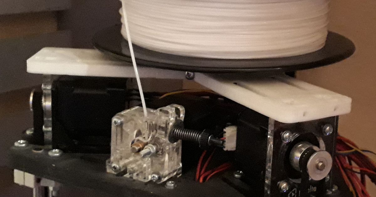 Micro delta spool holder by Anka | Download free STL model | Printables.com