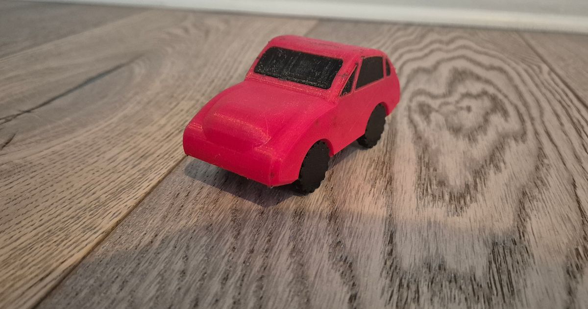 print in place toy car by arnt olav | Download free STL model ...