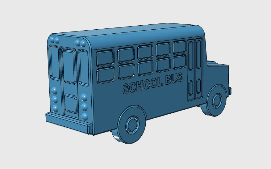 SchoolBus (Approved Scale) by BuildersMark | Download free STL model ...