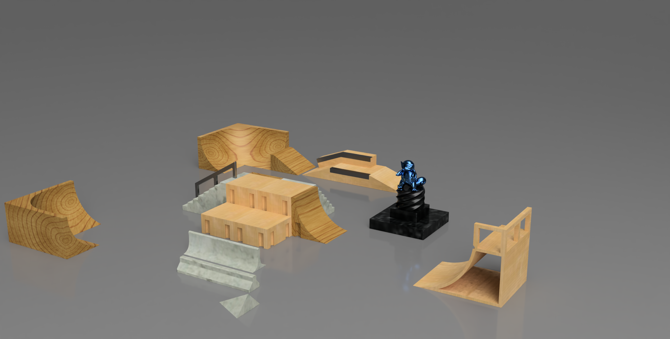TinySkatepark finger board park by Toon | Download free STL model ...