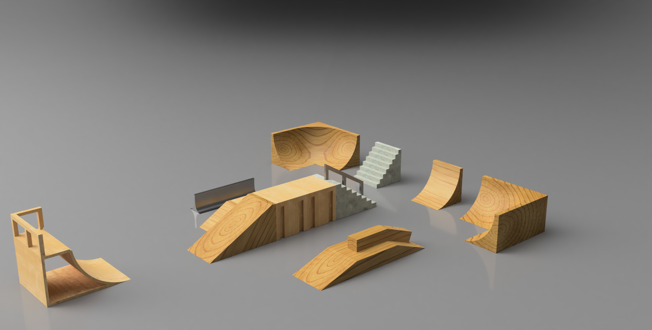 TinySkatepark finger board park by Toon | Download free STL model ...
