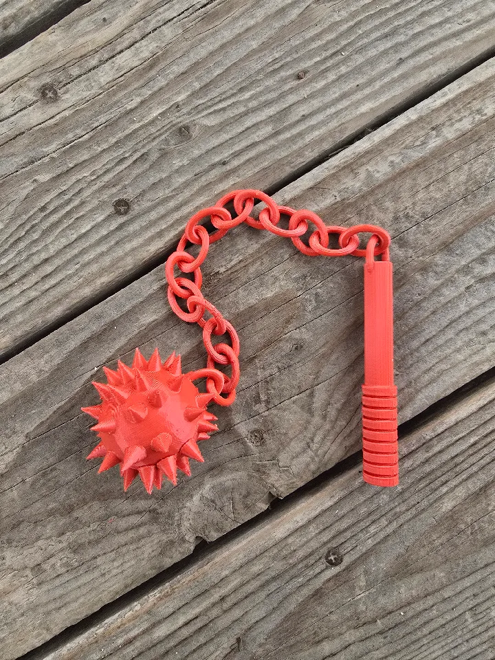 Spiked Mace on Chain by BunnyHop3DPrints | Download free STL model ...