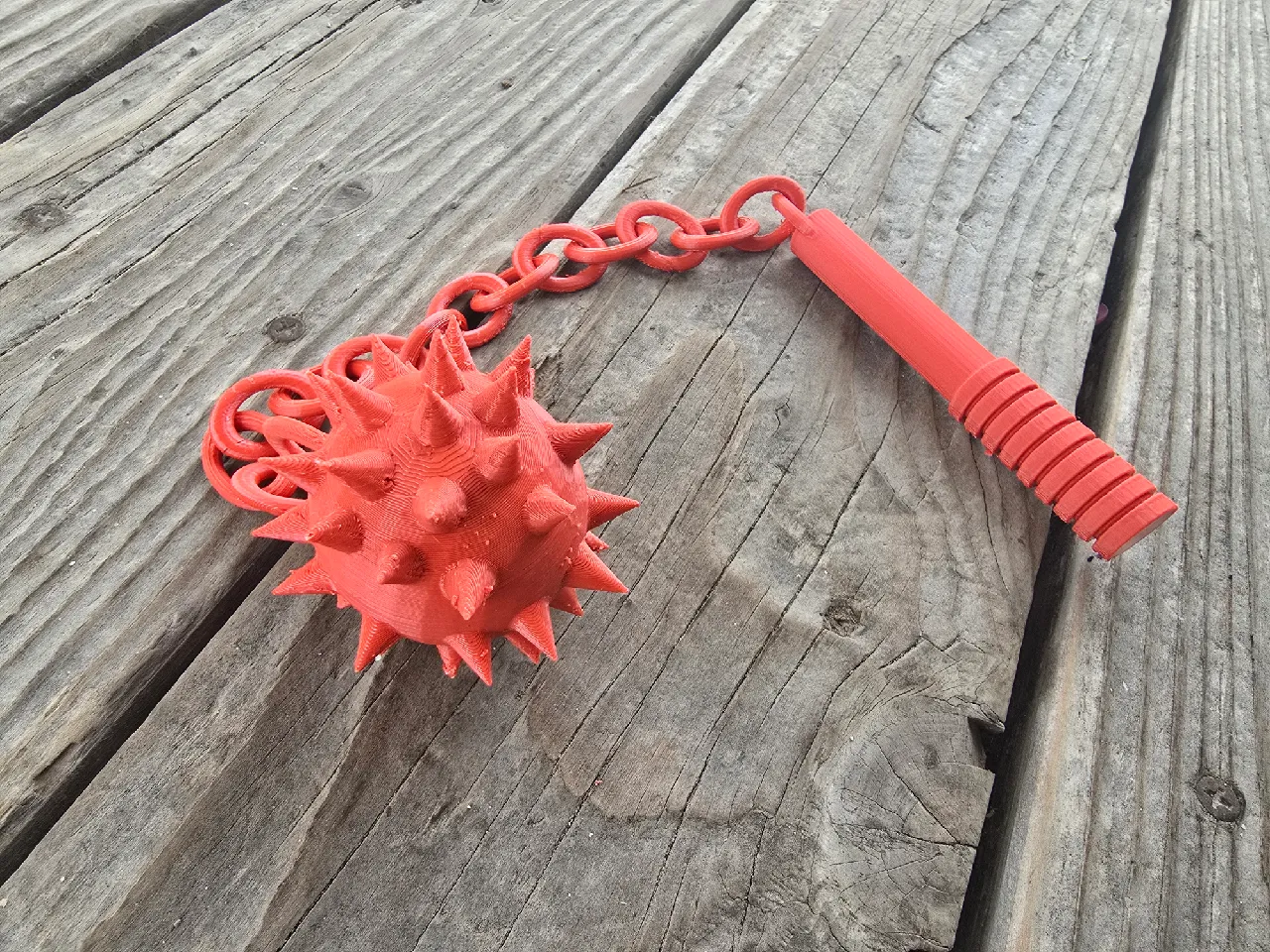 Spiked Mace on Chain by BunnyHop3DPrints | Download free STL model ...