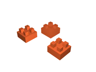 Big Lego stile building blocks by Bwb | Download free STL model ...