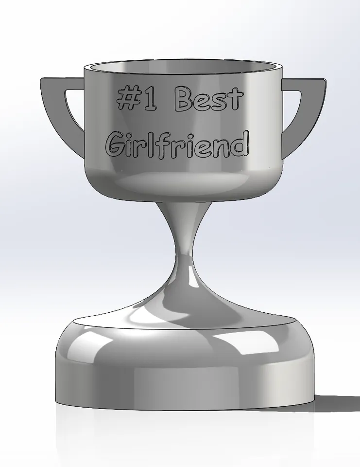 #1 Best Girlfriend Trophy by Chase.Purdue | Download free STL model ...