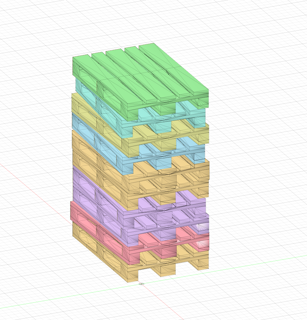 Stack of Europallets / Palettenstapel 1:120 TT-Scale por uhli712 | Descargar modelo STL gratuito ...