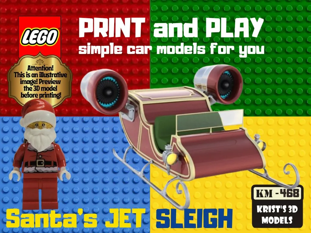 LEGO Santa's sleigh JET by Mgr. Pavel Krist | Download free STL model ...