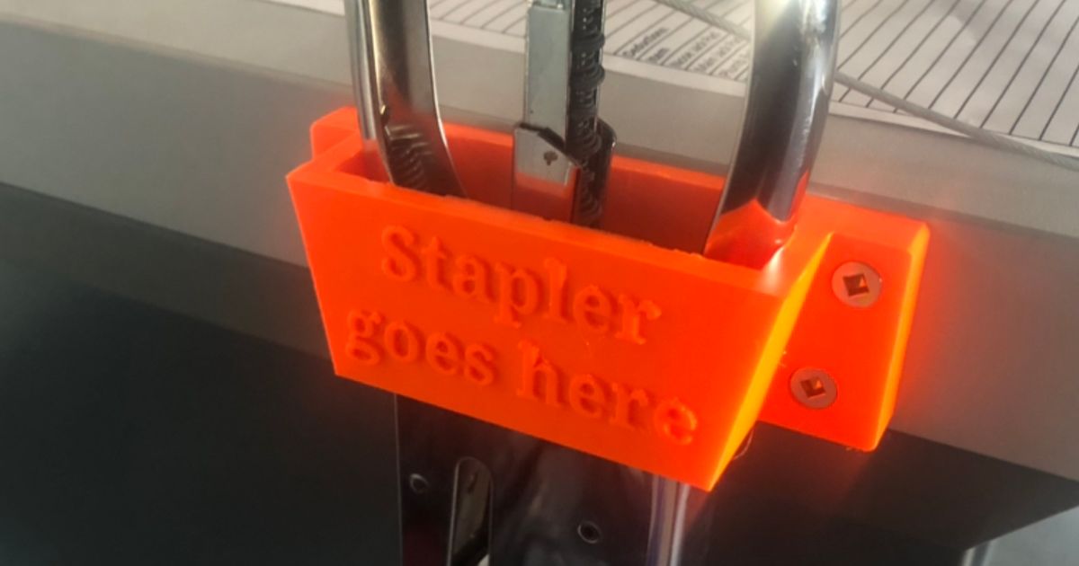 Rapid Stapler Holder por ToolsToMars | Descargar modelo STL gratuito ...