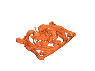 Alien Temple Bas-Relief by Peter Farell | Download free STL model ...