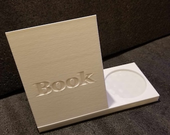 Bookmark book stand with built in coaster by Caleb | Download free STL ...