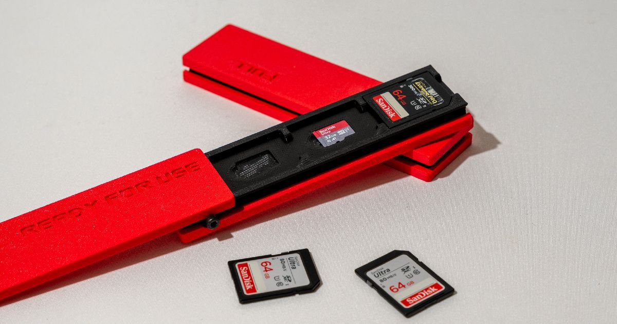 SD-Card Slider Case by KLandy | Download free STL model | Printables.com