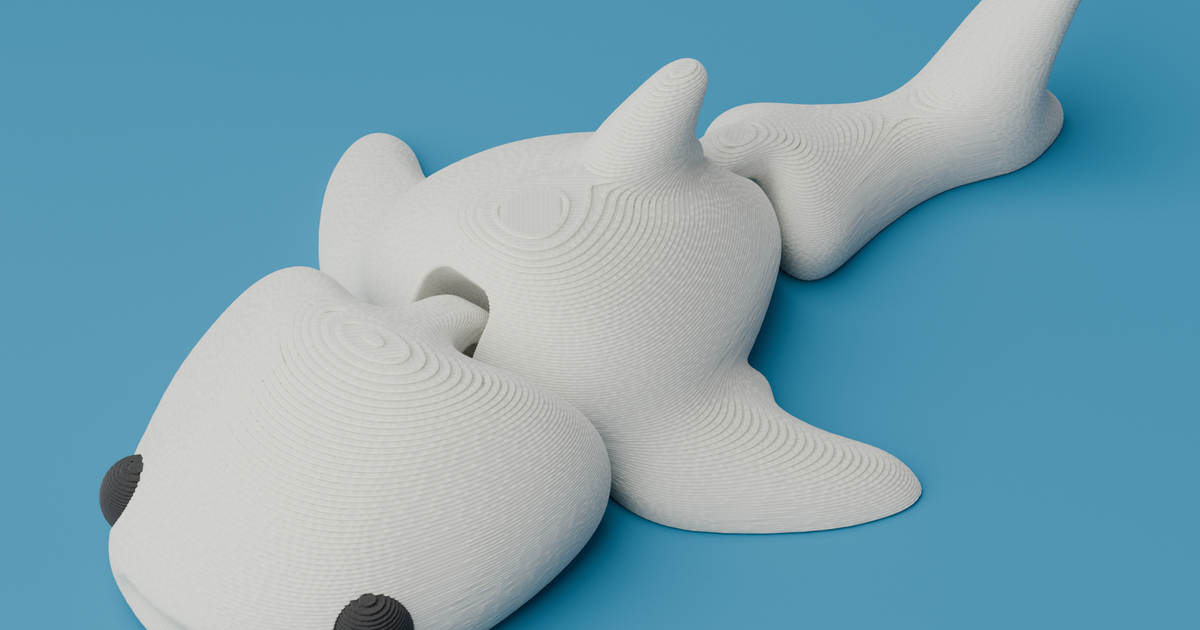 Stylized Articulated Whale shark by Jopek Design | Download free STL ...