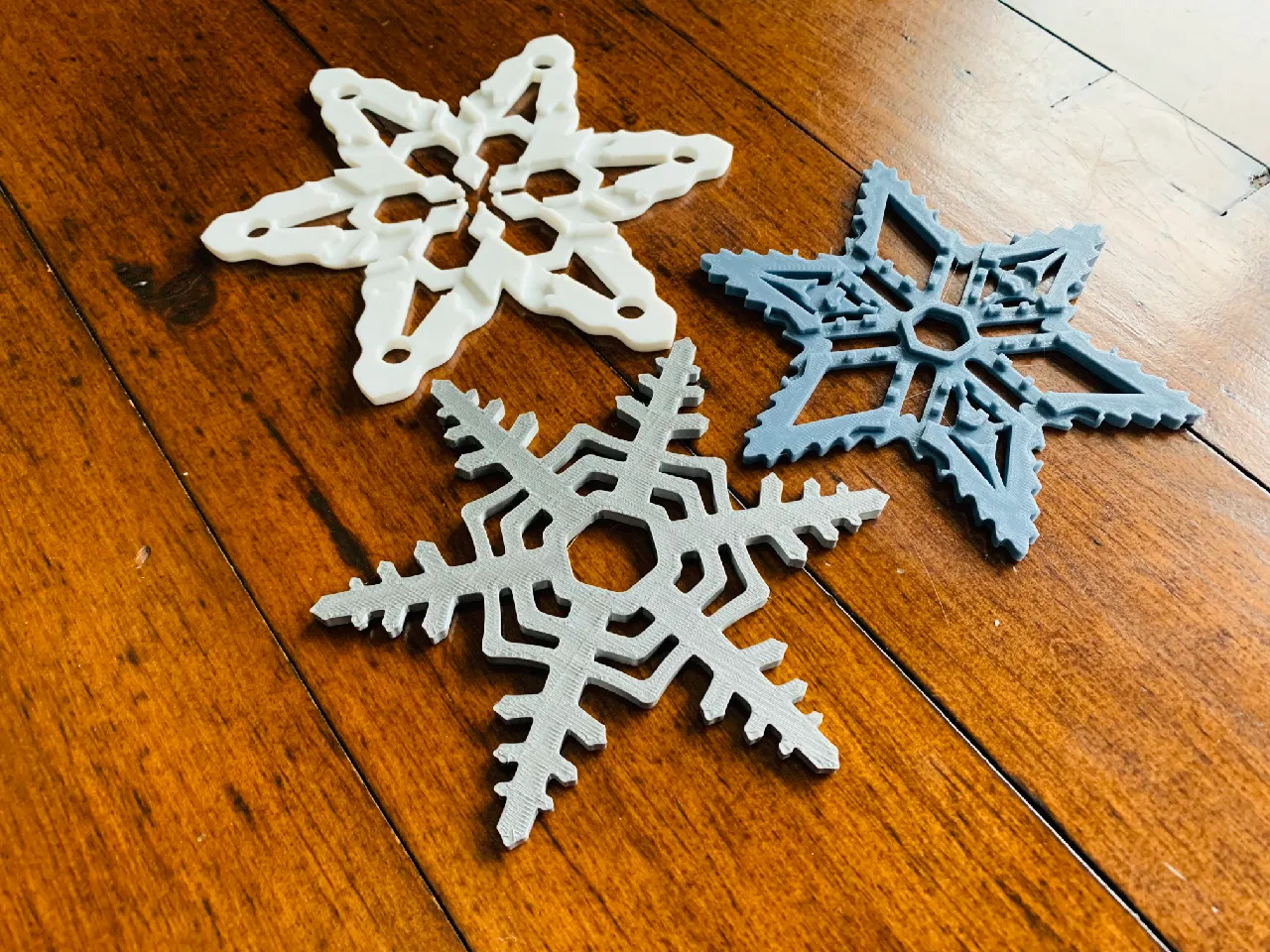 Interlocking Snowflake Coasters - Set of 3 by SR Prints | Download free ...