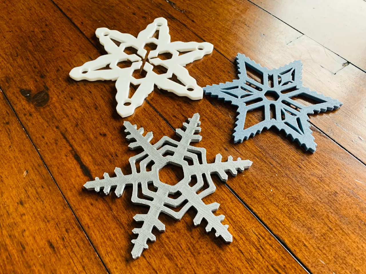 Interlocking Snowflake Coasters - Set of 3 by SR Prints | Download free ...