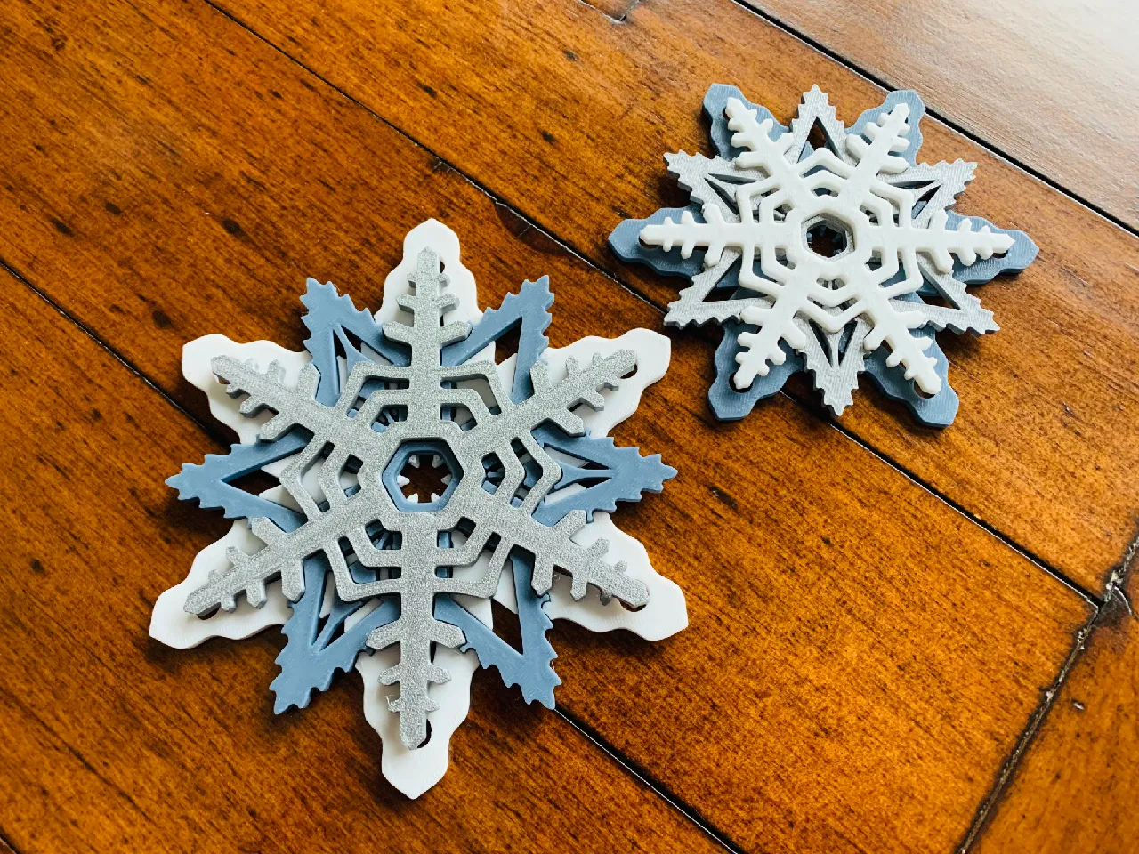 Interlocking Snowflake Coasters - Set of 3 by SR Prints | Download free ...