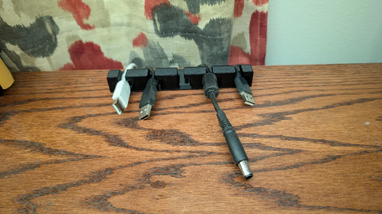 Sturdy Desktop Cord Organizer by TimeOut@Home | Download free STL model ...