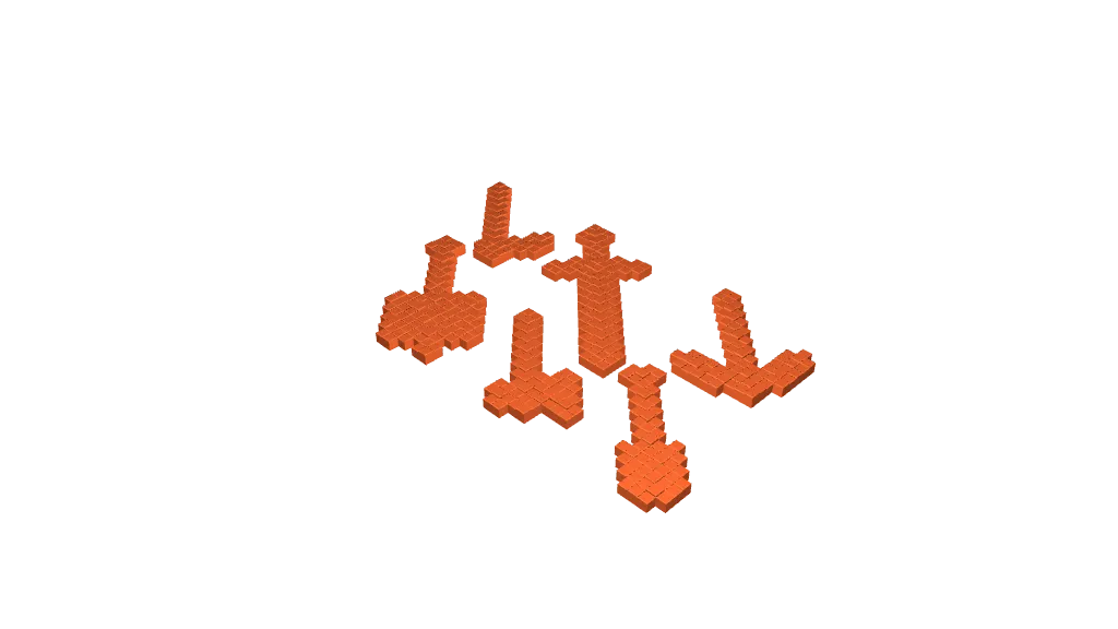 Assortment of Minecraft tools by Halofan | Download free STL model ...