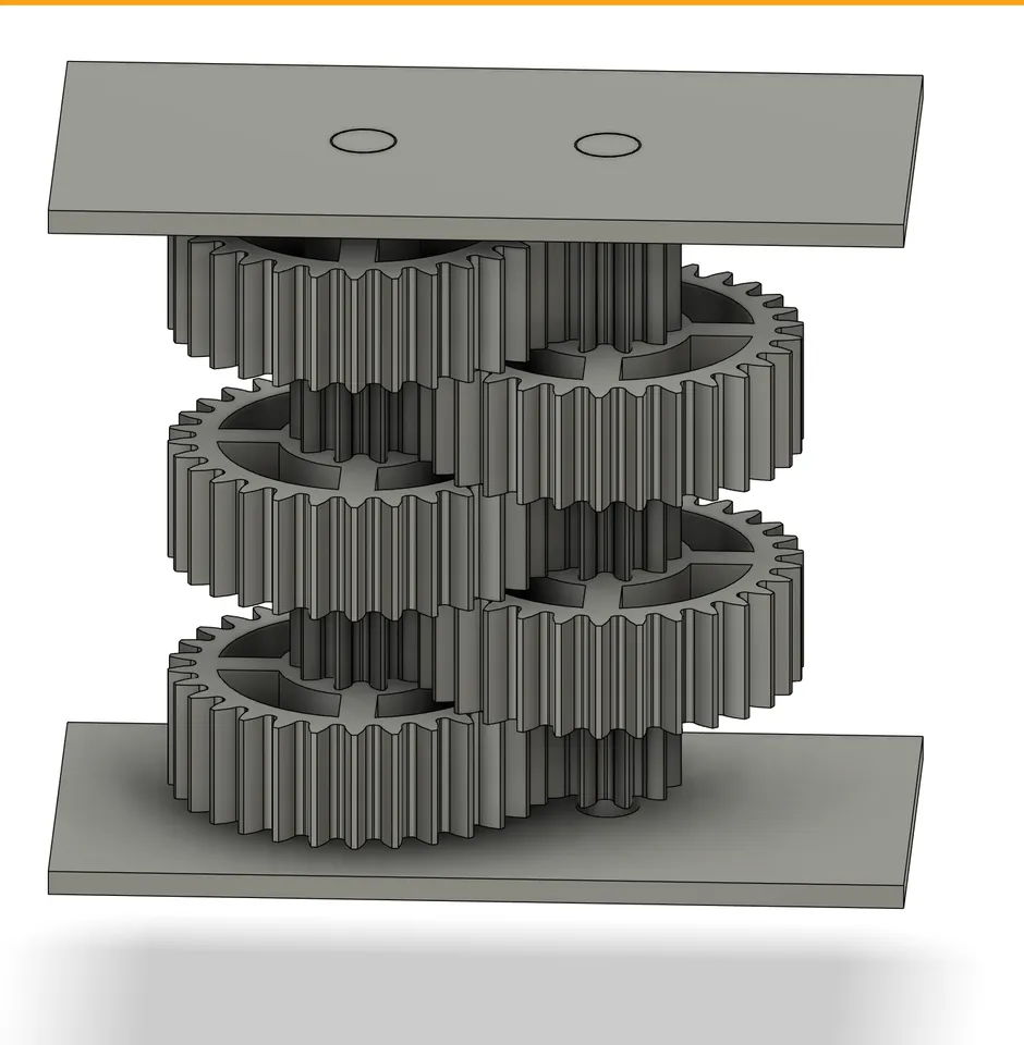 Small gear train by gejms aszczyk | Download free STL model ...