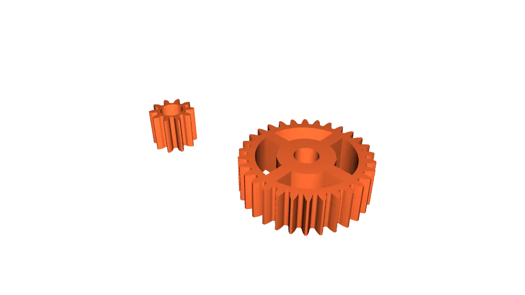 Small gear train by gejms aszczyk | Download free STL model ...